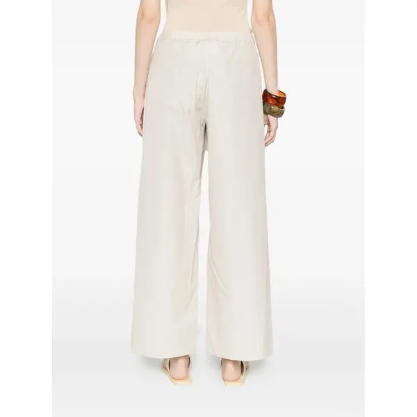 Max Mara Palazzo Pants With Drawstring Waist - Gray