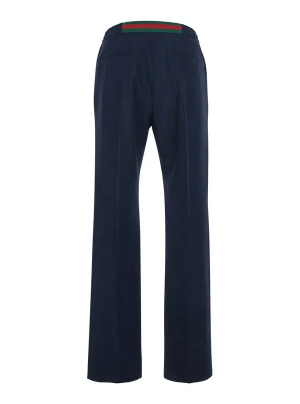 Gucci Tech Fabric Pants With Web Detail - Multicolor