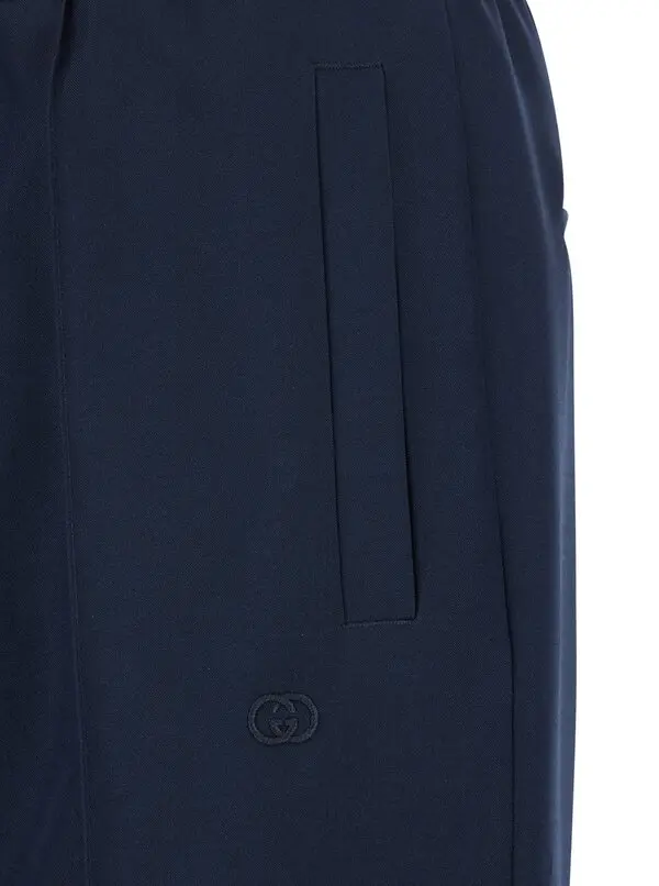 Gucci Tech Fabric Pants With Web Detail - Multicolor
