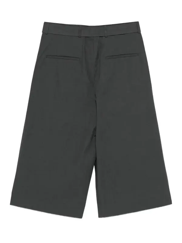 Dries Van Noten Belted Cotton Poplin Bermudas