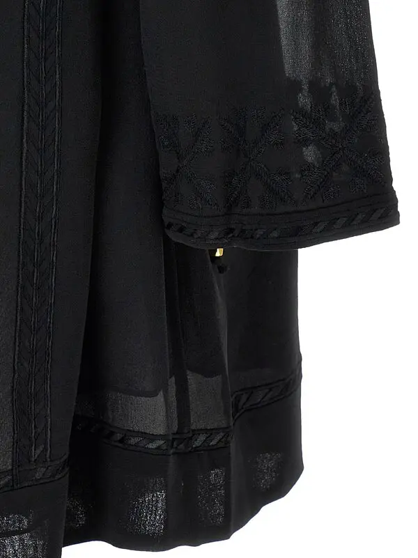 Isabel Marant Étoile Oaria Embroidered Silk Mini Dress