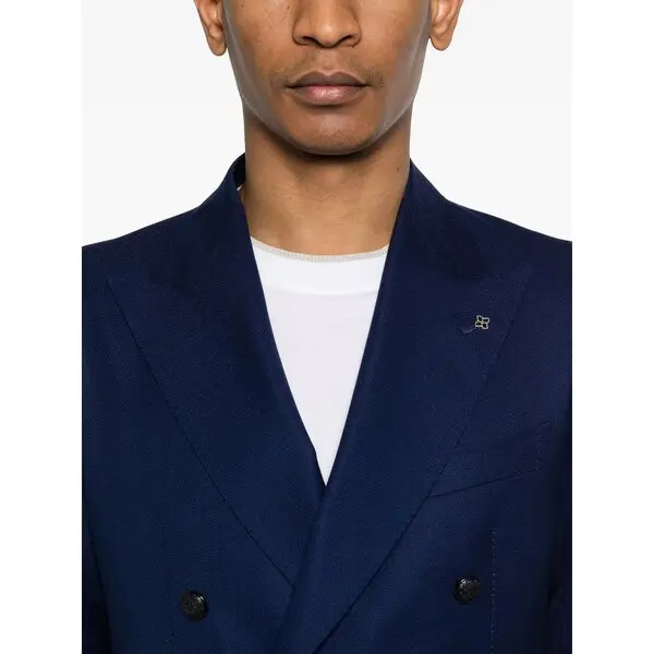 Tagliatore Double-breasted Peak Lapel Blazer