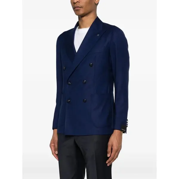 Tagliatore Double-breasted Peak Lapel Blazer
