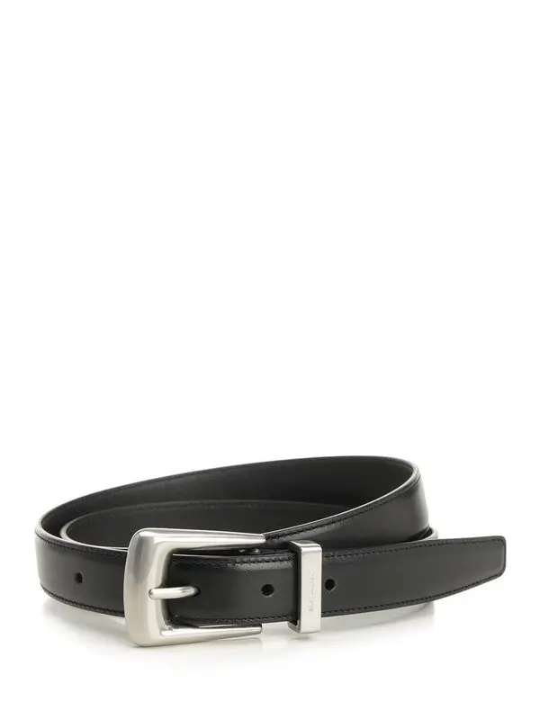 Saint Laurent Folk Belt - Black