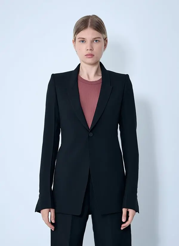 Rick Owens Single-breasted Wool Blazer