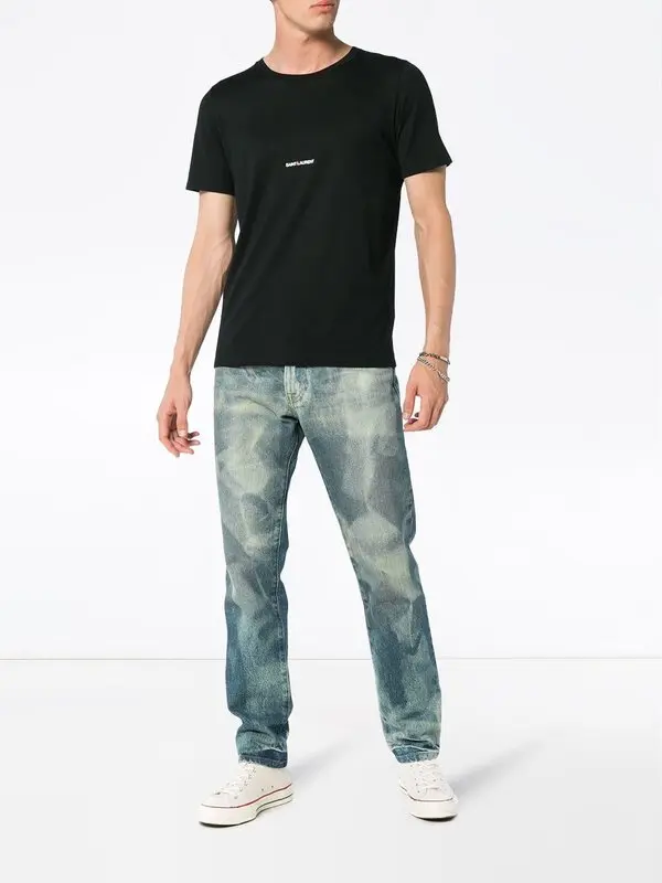 Saint Laurent Jersey T-shirt - Black