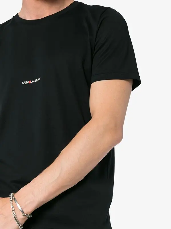 Saint Laurent Jersey T-shirt - Black