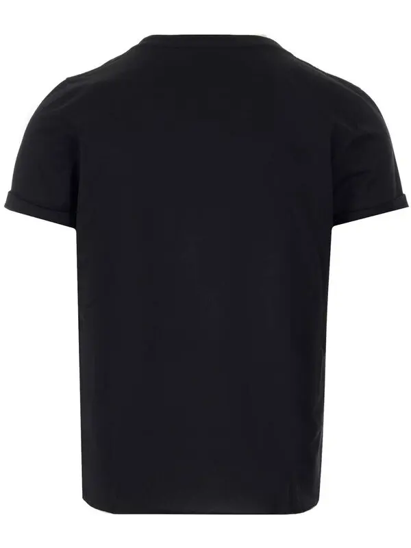 Saint Laurent T-shirt Classique Crewneck Short Sleeve With Logo - Black