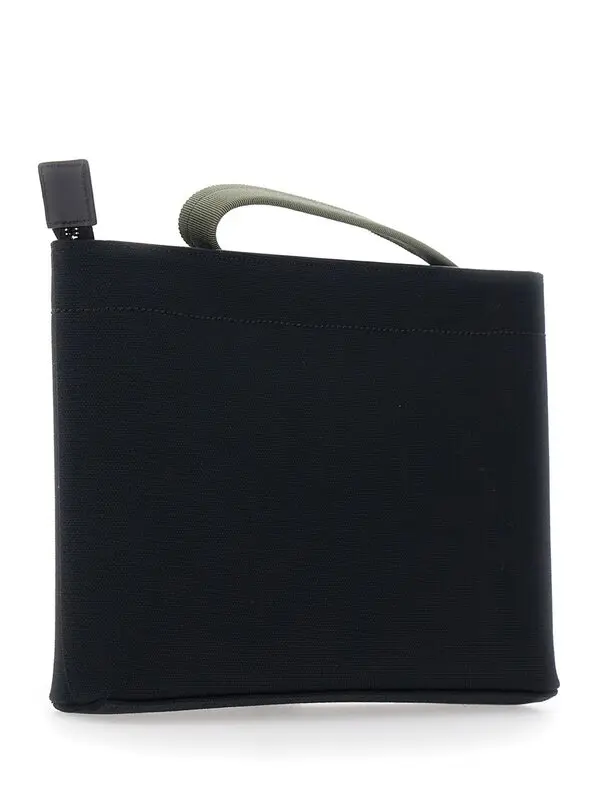 Givenchy Cotton Pouch With Top Handle And Logo Print