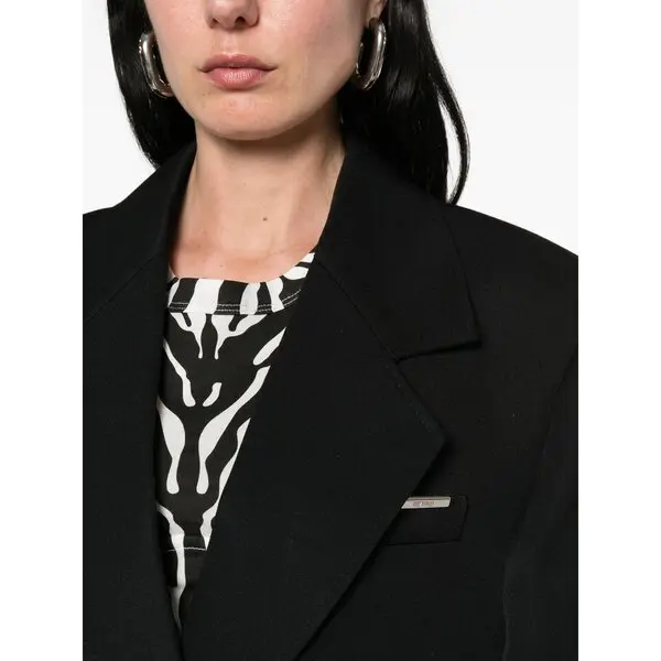 Attico Virgin Wool Single-breasted Blazer