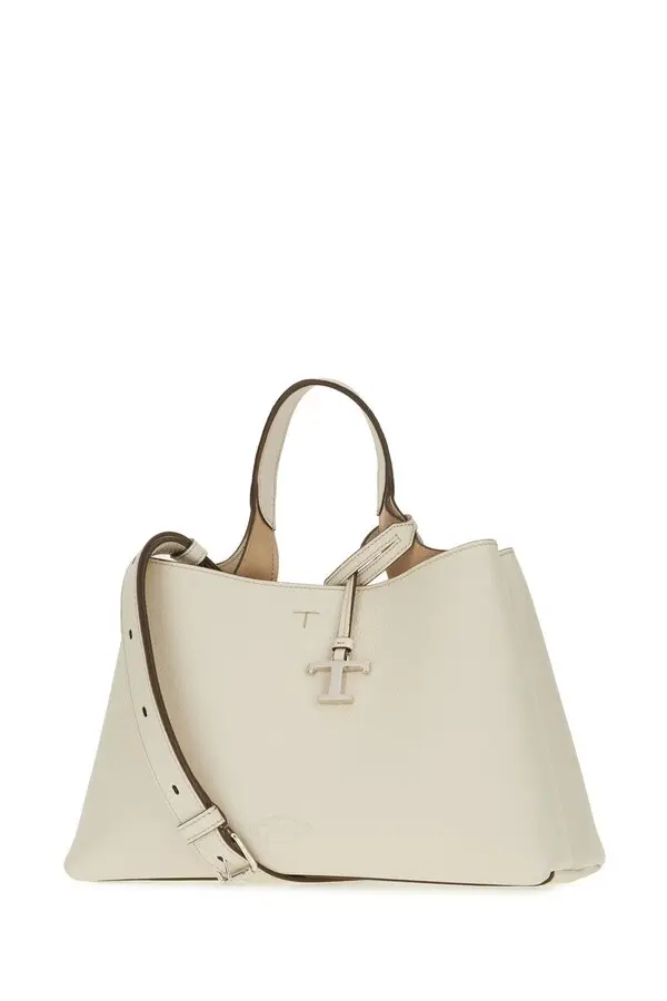 TOD'S Textured Leather Handbag With Logo Detail