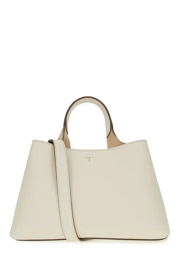 TOD'S Textured Leather Handbag With Logo Detail