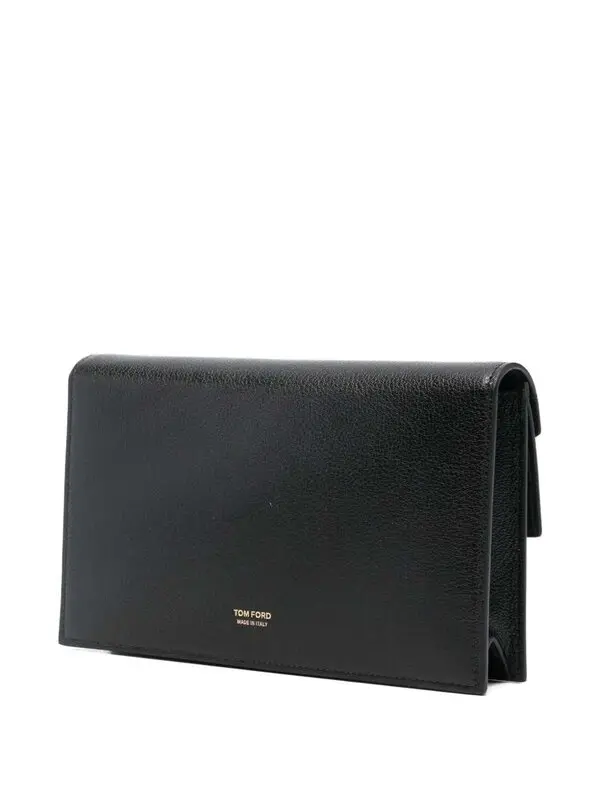 TOM FORD Mini Clutch With Logo Detail - Black