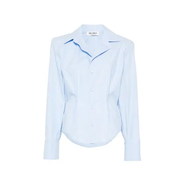 Attico Light Cotton Shirt With Pointed Collar