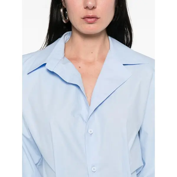 Attico Light Cotton Shirt With Pointed Collar
