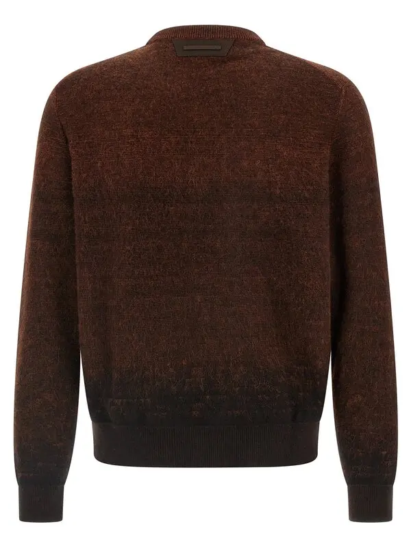 Berluti Brushed Patina Wool And Alpaca Sweater