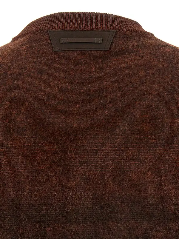 Berluti Brushed Patina Wool And Alpaca Sweater