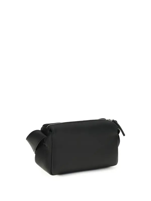 Max Mara Skipper Leather Shoulder Bag - Black