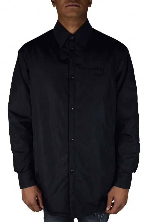 Valentino Garavani Waterproof Jacket With Embossed Logo Plate