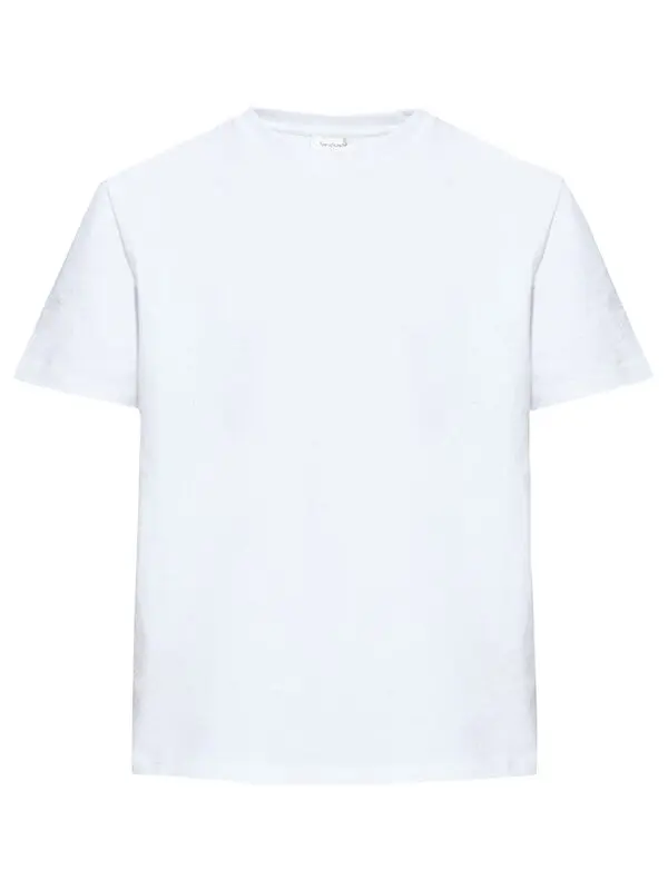 Saint Laurent Crewneck Cotton T-shirt