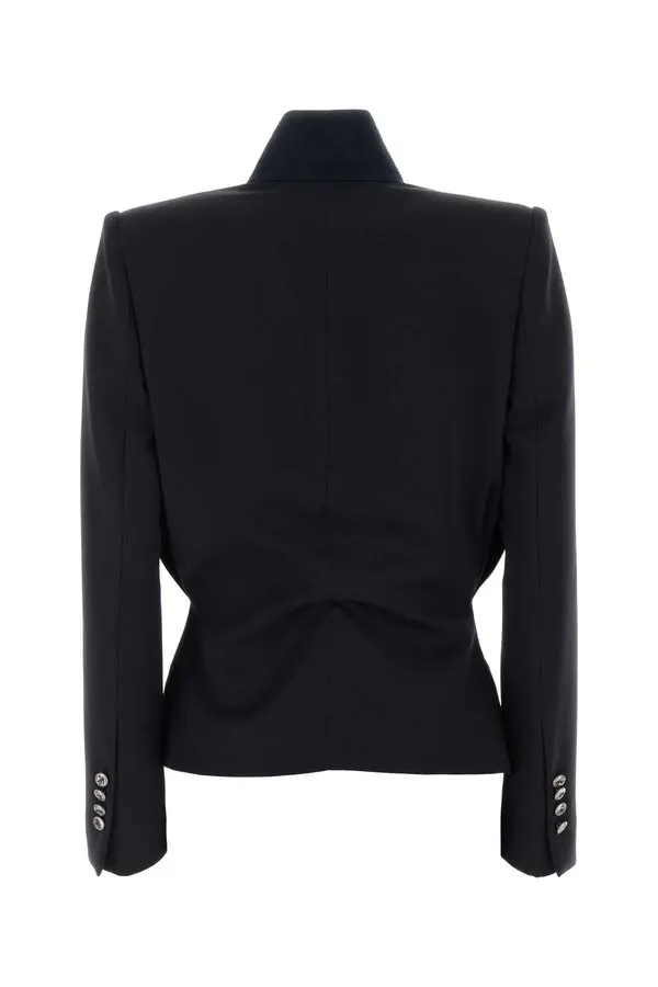 Alexander McQueen Navy Wool Blazer