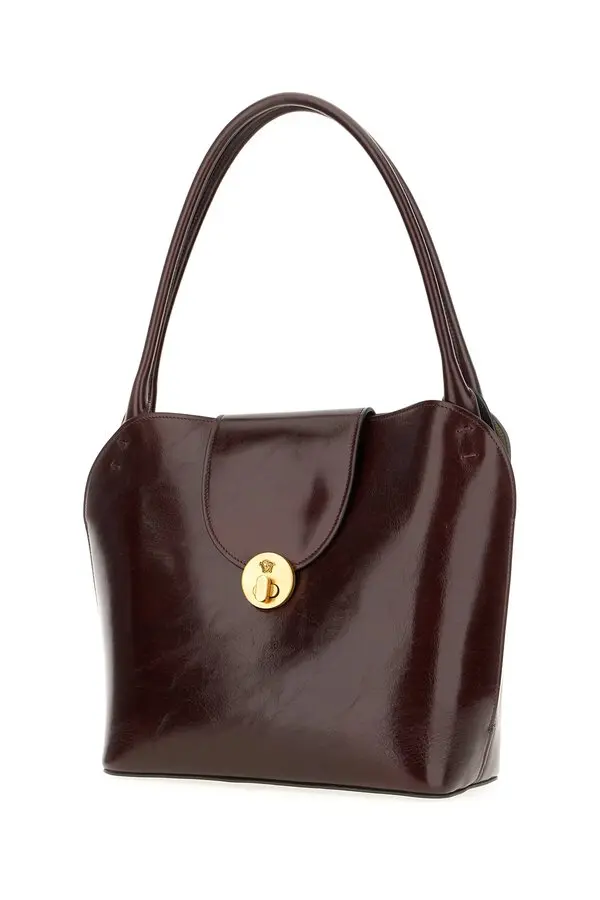 Versace Shopper Bag With Turn Lock Closure - Multicolor