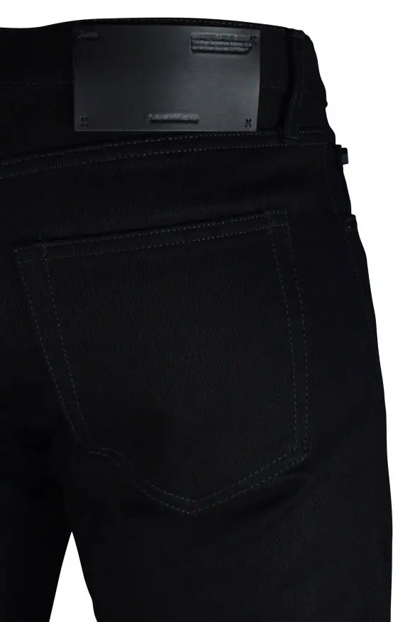 Off-White Five Pocket Jeans With Diagonal Stripes