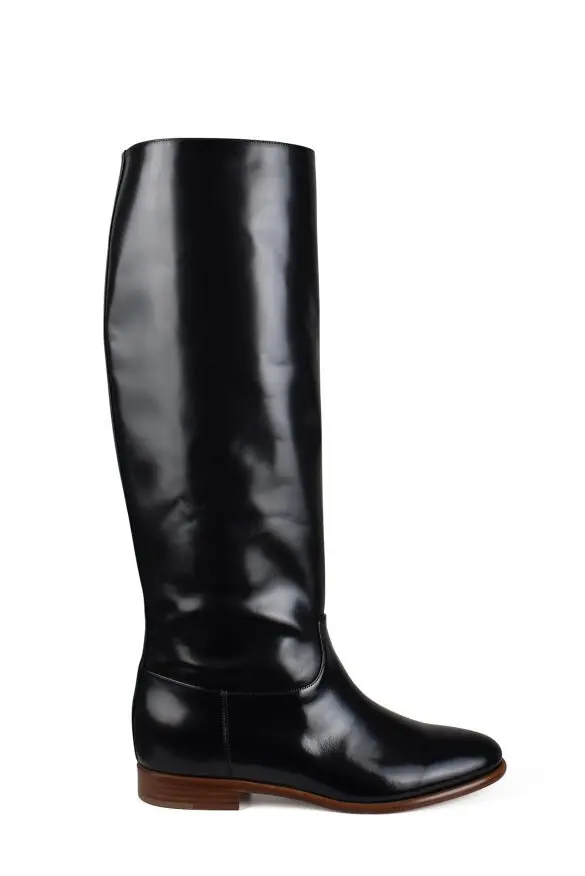 Gabriela Hearst Patent Leather Knee High Boots - Black