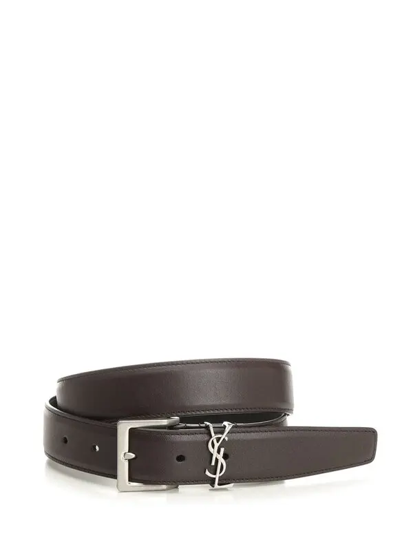 Saint Laurent Cassandre Vadim Belt - Brown