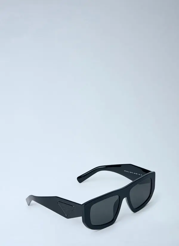 Prada Rectangle Sunglasses With Engraved Logo