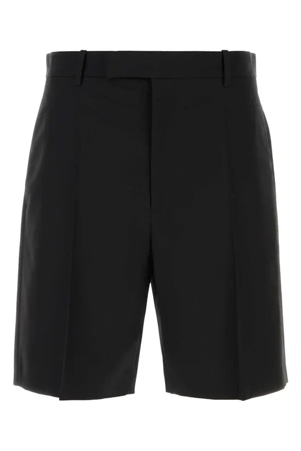 JIL SANDER Wool Bermuda Shorts - Black
