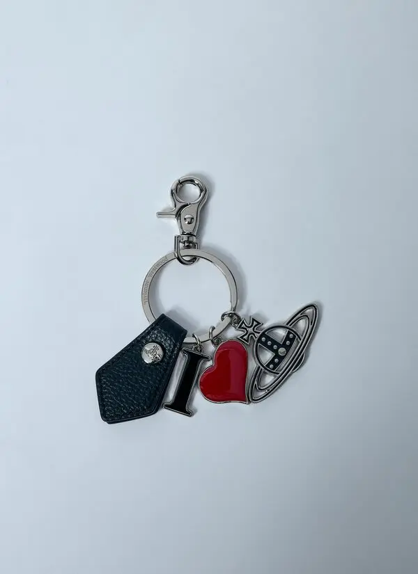 VIVIENNE WESTWOOD I Love Orb Keyring - Black
