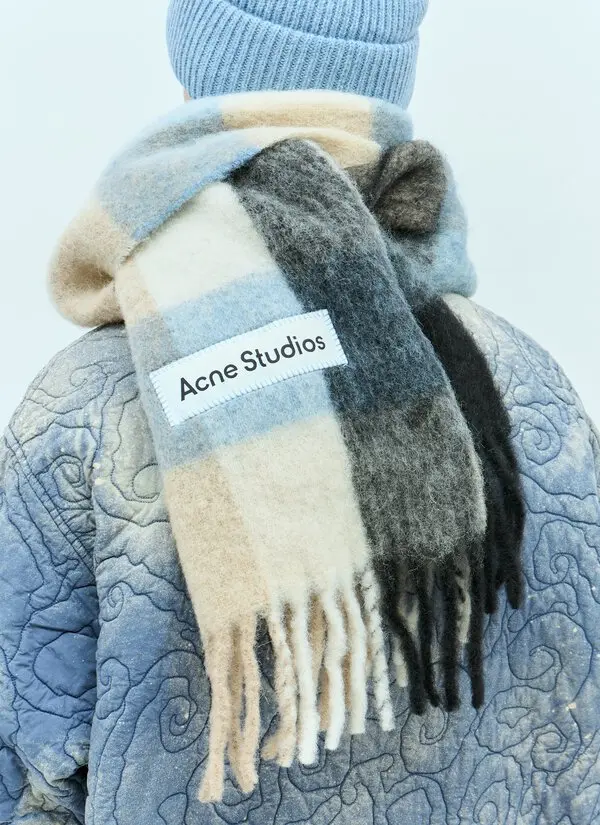 Acne Studios Mohair Checked Scarf