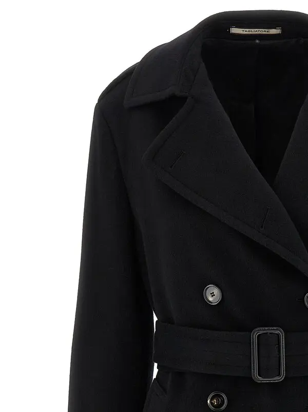 Tagliatore Bonny" Double-breasted Wool And Cashmere Coat