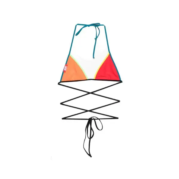 DIESEL® Triangle Cup Bikini Top - Red