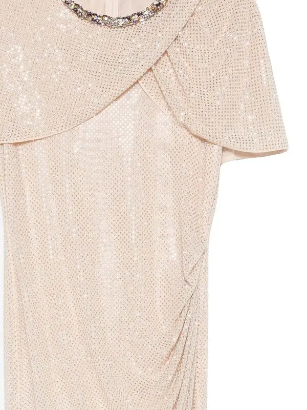 SELF-PORTRAIT Embellished Draped Maxi Dress - Multicolor