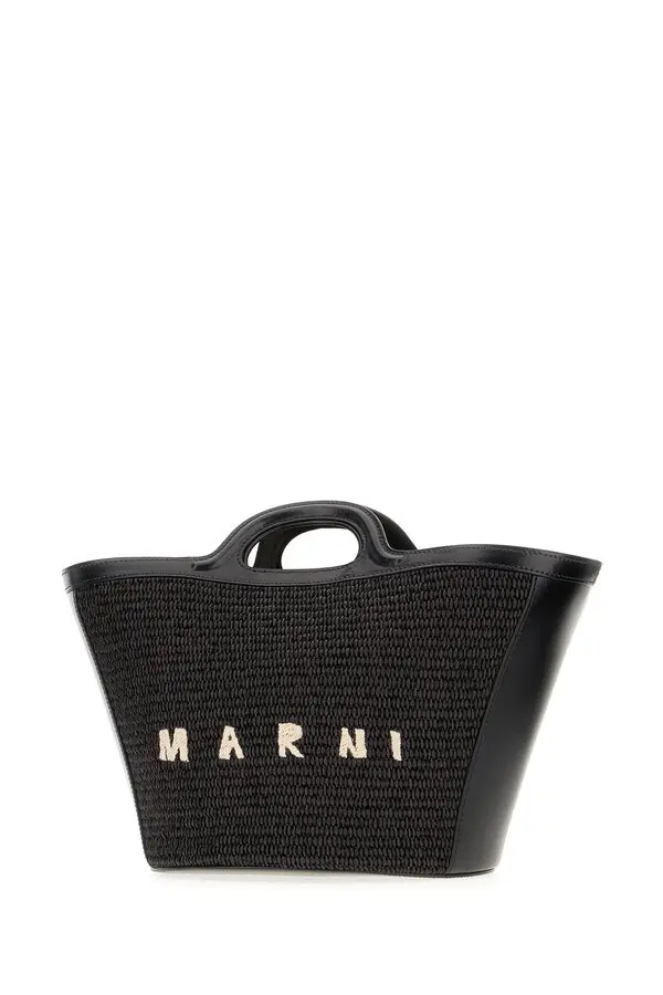 Marni Raffia Tote Bag With Top Handle