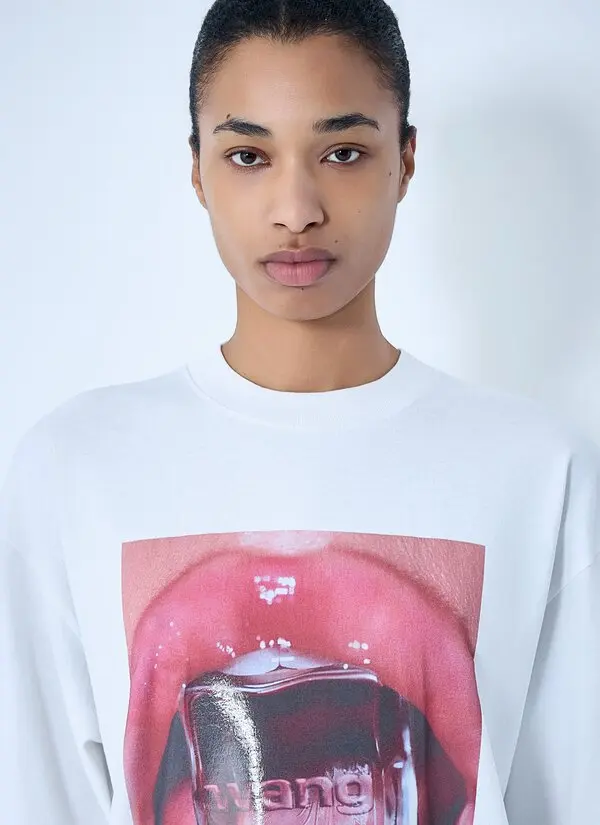 Alexander Wang Cotton Jersey Graphic T-shirt