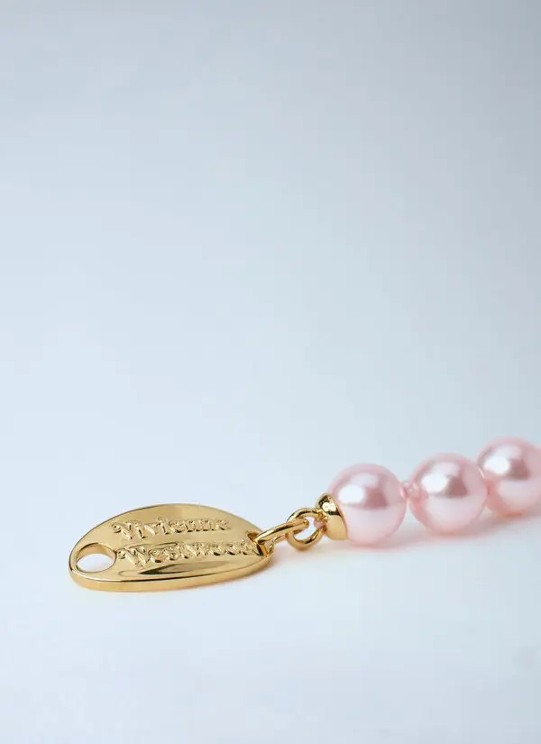 VIVIENNE WESTWOOD Simonetta Pearl Bracelet With Gold-tone Charm