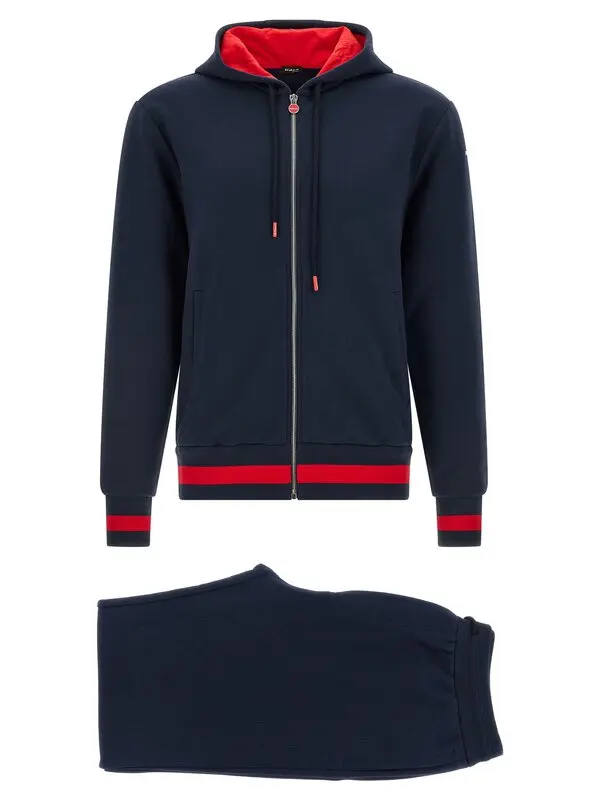 Kiton Cotton Tracksuit - Blue