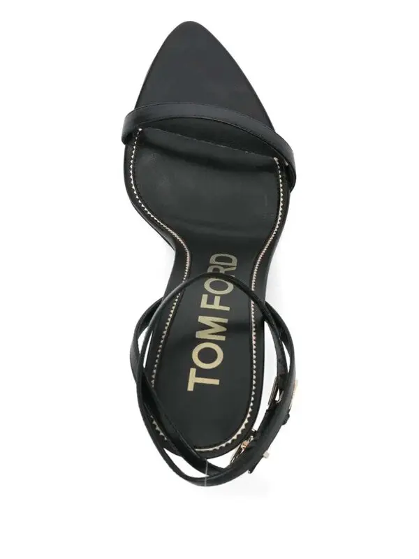 TOM FORD Sandals With Padlock Detail And Stiletto Heel