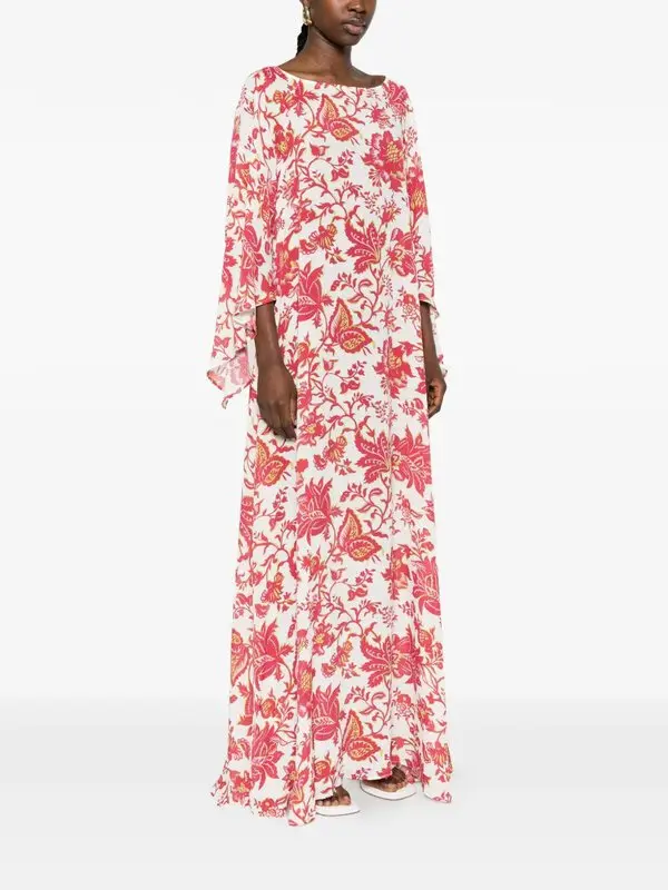 Etro Floral Print Maxi Dress