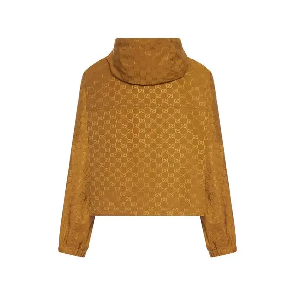 Gucci Gg Motif Hooded Bomber Jacket