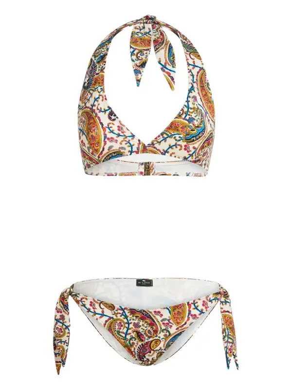 Etro Floral Paisley Triangle Bikini - Multicolor