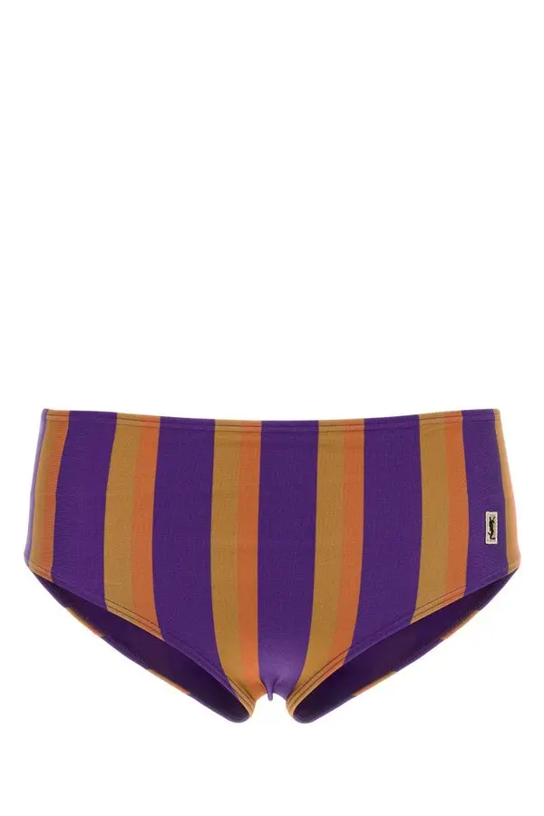 Saint Laurent Slip In Nylon Stretch Stampato - Multicolor