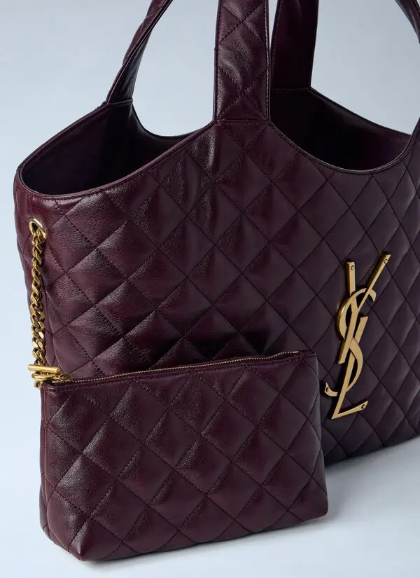 Saint Laurent Icare Medium Quilted Nappa Shoulder Bag
