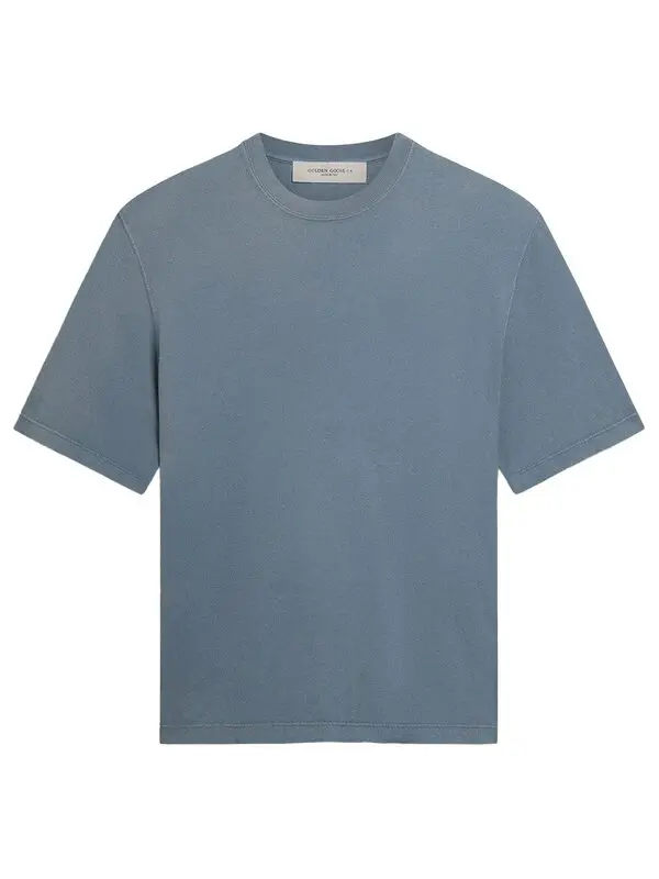 GOLDEN GOOSE Cotton T-shirt With Reverse Print On The Back