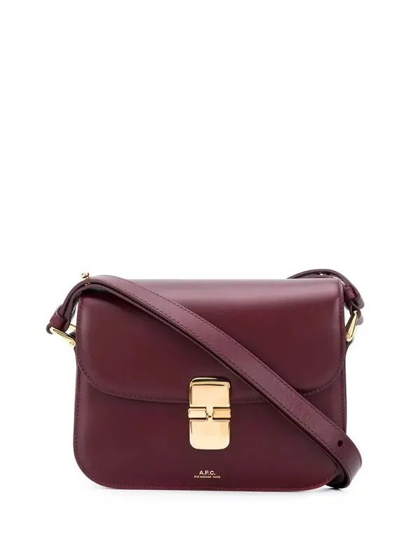 A.p.c. Grace Small Leather Bag - Red