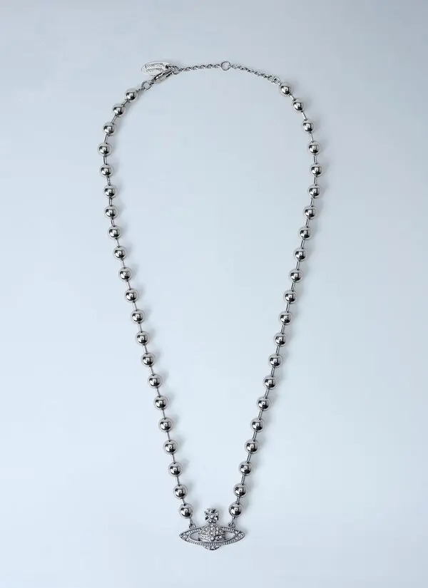 VIVIENNE WESTWOOD Mini Relief Orb Pendant Necklace - Silver