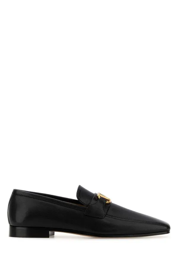 Valentino Garavani Leather Vlogo Signature Loafers - Black
